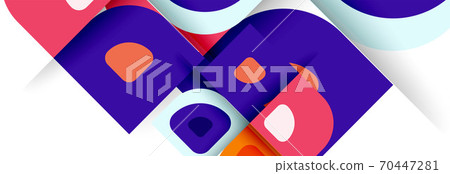 Set of vector modern geometric abstract...-插圖素材 [70447281] - PIXTA圖庫