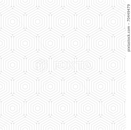 Seamless Hexagonal Vector Pattern - Stock Illustration [70449479] - PIXTA