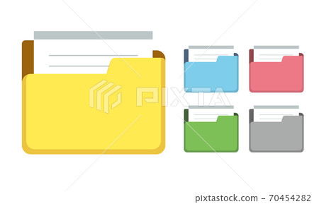 Folder in use icon - Stock Illustration [70454282] - PIXTA