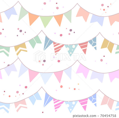 Seamless festive pattern with flat drawn flags,... - Stock Illustration ...