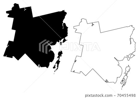 Waldo County, Maine (U.S. county, United States... - Stock Illustration ...