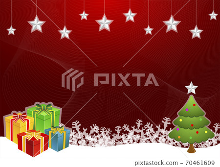 Illustration of Christmas red theme in cartoon... - Stock Illustration ...