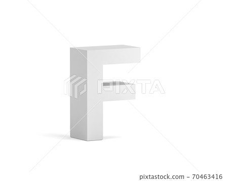 White bold letter F isolated on white background - Stock Illustration ...