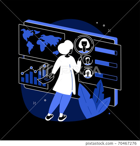 Business intelligence dashboard abstract... - Stock Illustration ...