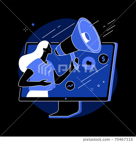 Promote your business abstract concept vector... - Stock Illustration ...