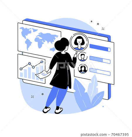 Business intelligence dashboard abstract... - Stock Illustration ...