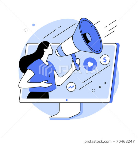 Promote your business abstract concept vector... - Stock Illustration ...