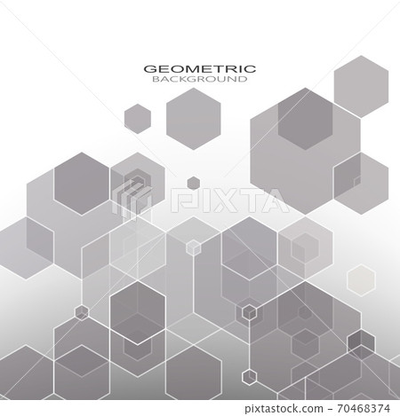 Gray design background hexagon pattern vector... - Stock Illustration ...