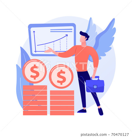 Angel investor abstract concept vector... - Stock Illustration ...