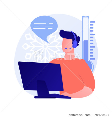 Cold calling abstract concept vector illustration. - Stock Illustration ...