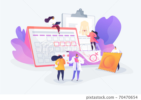 Female contraceptives concept vector illustration - Stock Illustration ...