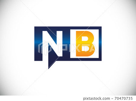 Initial Monogram Letter N B Logo Design Vector...-插圖素材 [70470735] - PIXTA圖庫