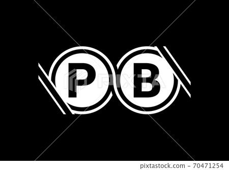 P B Initial Letter Logo design, Graphic...-插圖素材 [70471254] - PIXTA圖庫