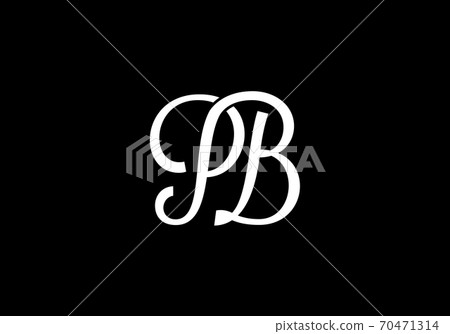 P B Initial Letter Logo design, Graphic...-插圖素材 [70471314] - PIXTA圖庫