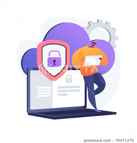 Cloud computing security abstract concept... - Stock Illustration [70471370] - PIXTA