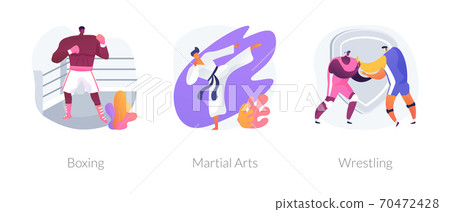 Combat sport abstract concept vector... - Stock Illustration [70472428 ...