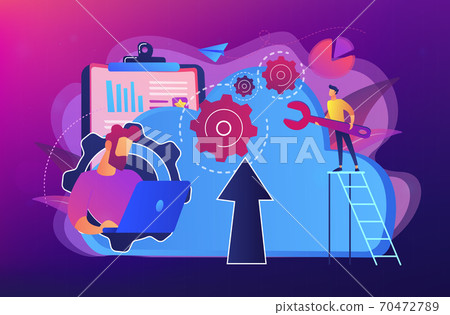 Cloud engineering concept vector illustration. - Stock Illustration ...