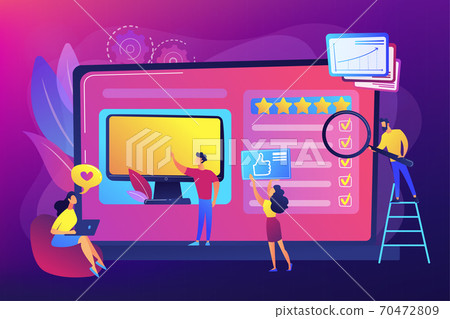 Product review concept vector illustration - Stock Illustration ...