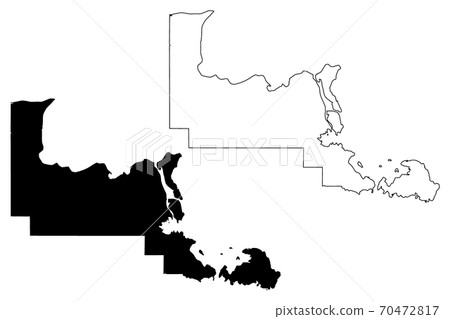 Chippewa County, Michigan (U.S. county, United... - Stock Illustration ...