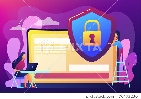 Data privacy concept vector illustration. - Stock Illustration ...