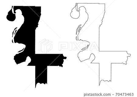 Issaquena County, Mississippi (U.S. county,... - Stock Illustration ...