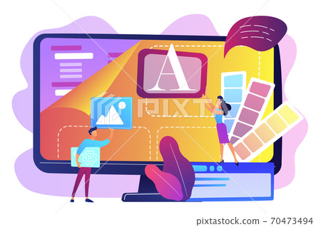 Low code development concept vector illustration. - Stock Illustration ...