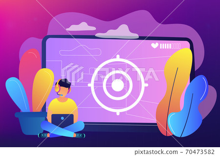 Video game walkthrough concept vector... - Stock Illustration [70473582 ...