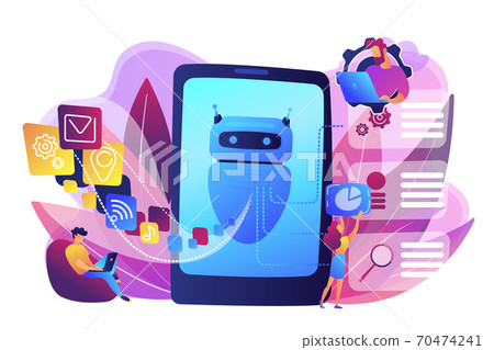 Natural language processing concept vector... - Stock Illustration ...