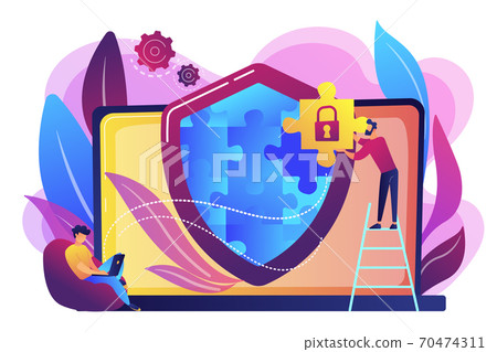Firewall concept vector illustration. - Stock Illustration [70474311 ...
