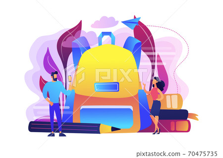 Back to school outfits concept vector... - Stock Illustration [70475735 ...