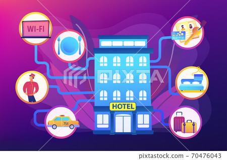 Hospitality management concept vector illustration - Stock Illustration ...