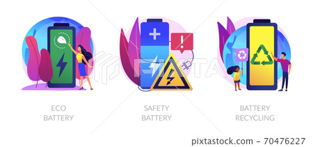 Environmentally friendly battery vector concept... - Stock Illustration ...