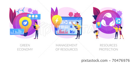 Environment friendly economy vector concept... - Stock Illustration ...