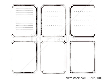 Faint antique frame and note paper - Stock Illustration [70480010] - PIXTA