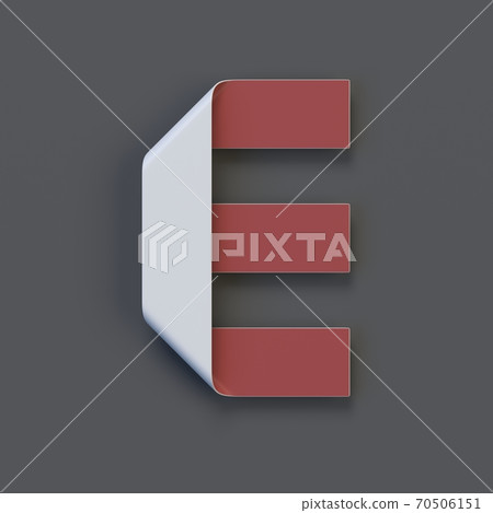 Origami paper font, folded ribbon font 3d... - Stock Illustration [70506151] - PIXTA