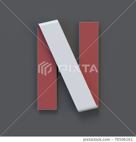 Origami paper font, folded ribbon font 3d... - Stock Illustration [70506161] - PIXTA