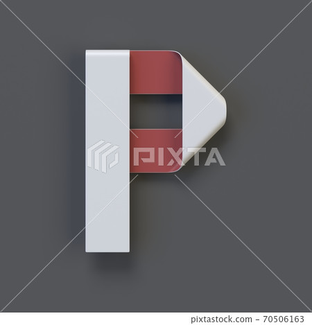 Origami paper font, folded ribbon font 3d... - Stock Illustration [70506163] - PIXTA