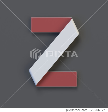 Origami paper font, folded ribbon font 3d... - Stock Illustration [70506174] - PIXTA