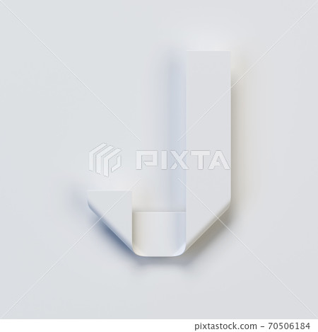 Origami paper font, folded ribbon font 3d... - Stock Illustration [70506184] - PIXTA