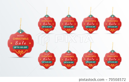 Christmas price tag design template for... - Stock Illustration ...