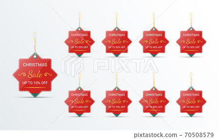 Christmas price tag design template for... - Stock Illustration ...