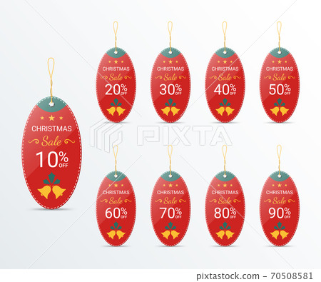 Christmas price tag design template for... - Stock Illustration ...