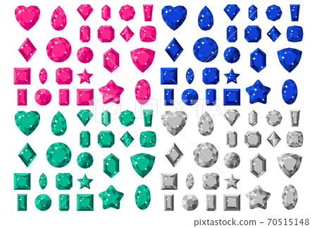 Jewel / Color / Set / B - Stock Illustration [70515148] - PIXTA