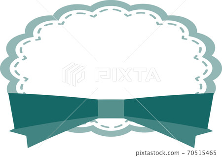 Teal Ribbon Border Clip Art