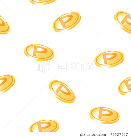 Coin seamless pattern point - Stock Illustration [70527937] - PIXTA