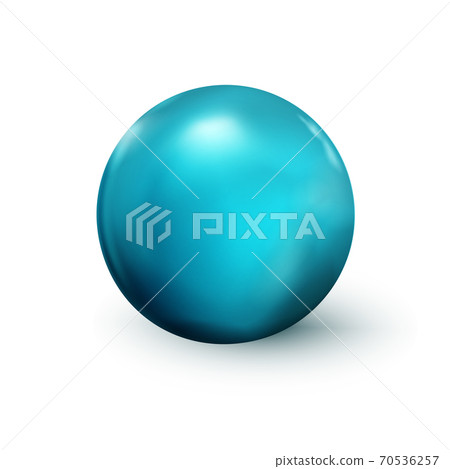 Blue sphere, ball. Mock up of clean round the... - Stock Illustration ...