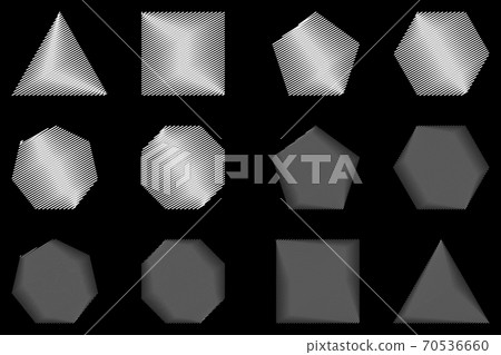 Geometric shapes set vector - Stock Illustration [70536660] - PIXTA