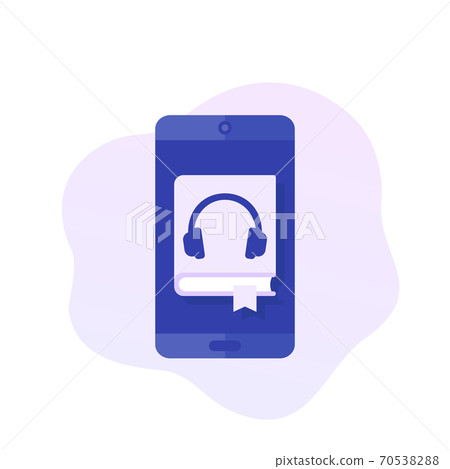 audiobook app, vector icon design - Stock Illustration [70538288] - PIXTA