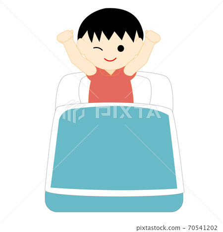 A boy who gets up - Stock Illustration [70541202] - PIXTA