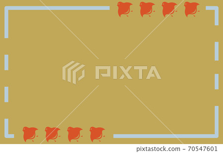 Background material Plover Japanese pattern frame - Stock Illustration ...